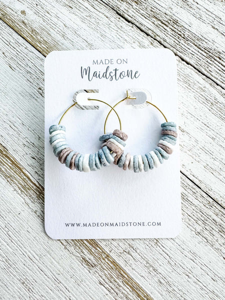 Sea & Sand Hoops – Made on Maidstone