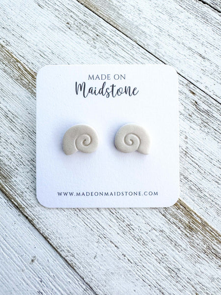 Conch Shell Studs – Made on Maidstone