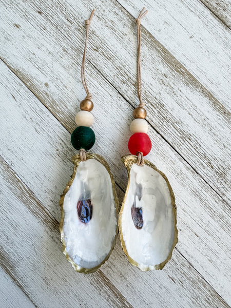 Gilded Oyster Shell Ornament - Festive Collection – Made on Maidstone